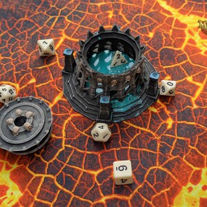 Necromancer's Mausoleum 3D Printed Dice Jail RPG Dice - Etsy