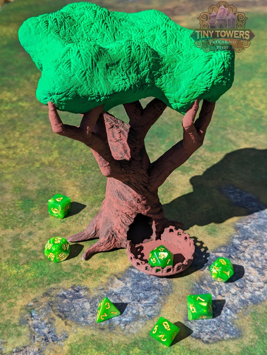 World Tree 3D Printed RPG Dice Tower: Fate's End Collection by Kim Bolt ...