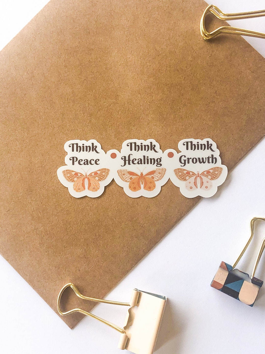 Boho Butterfly Sticker, Boho Aesthetic Stickers, Inspirational Stickers ...