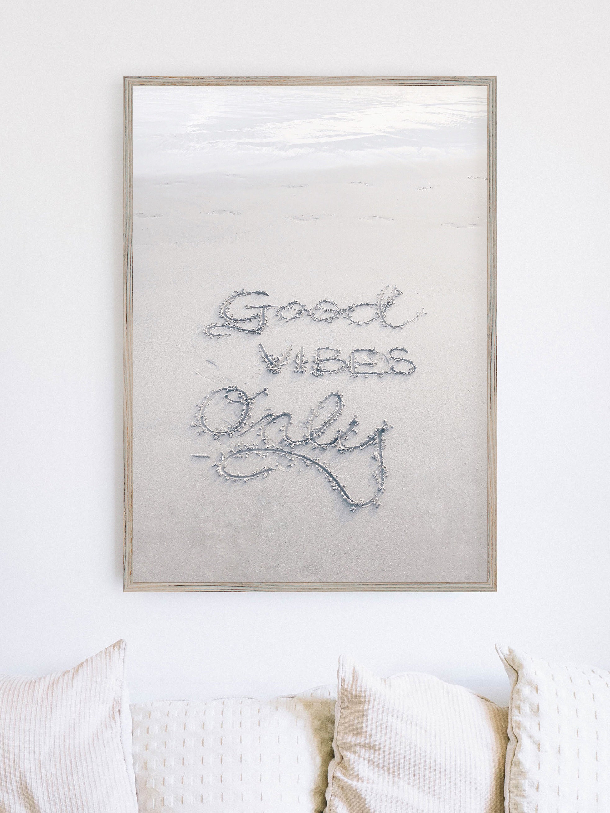Good Vibes Only Print, Good Vibes Print, Beach Poster, Boho Beach Print ...