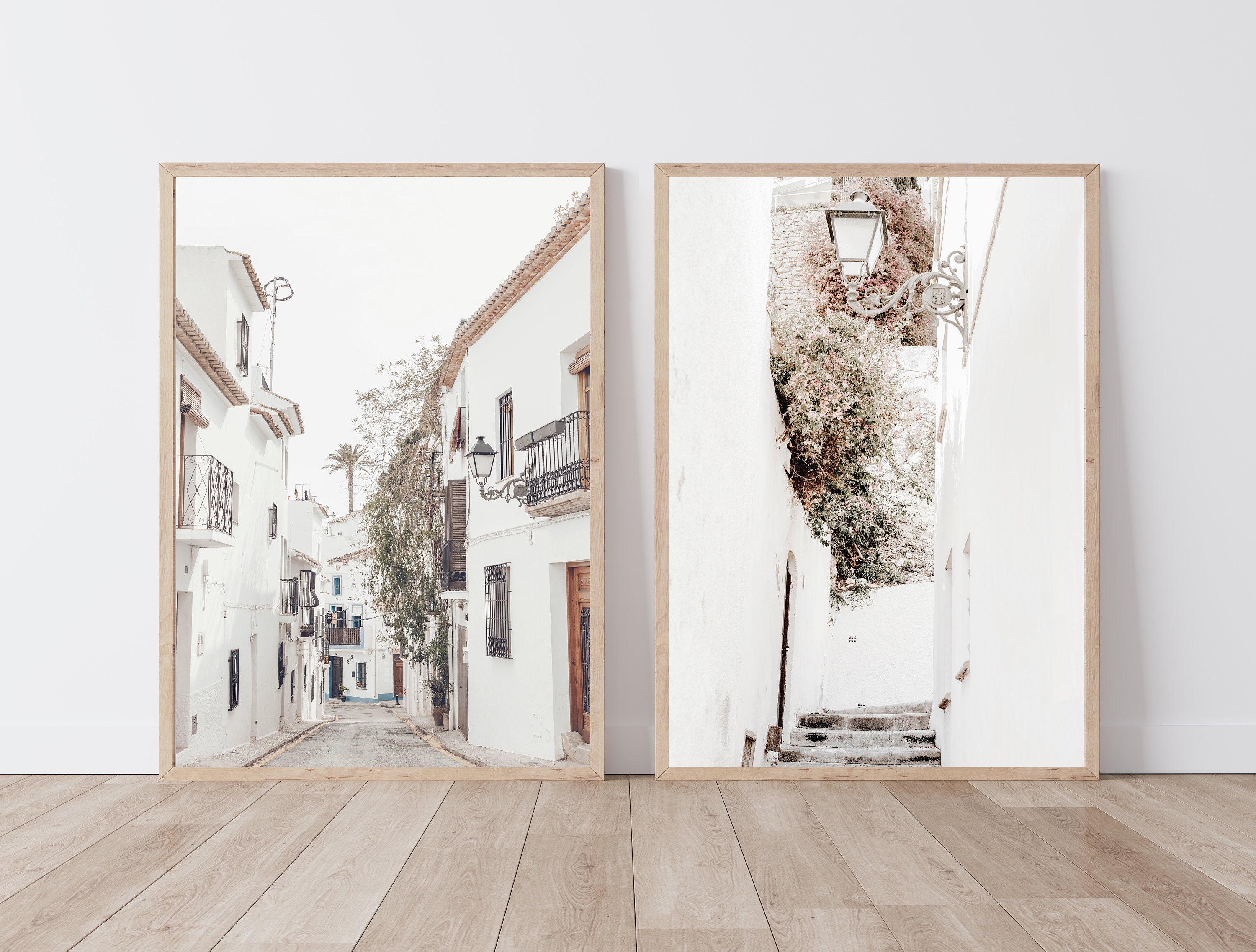 Greek Architecture Print Set, Santorini Wall Art, Greece Gallery Wall ...