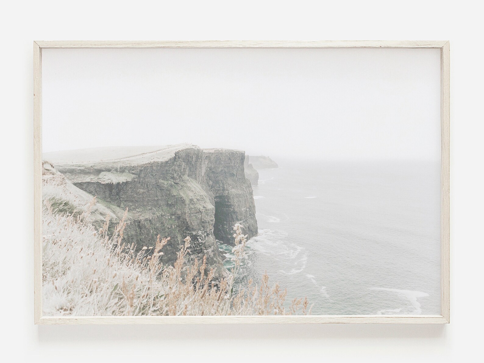 Beachside Cliff Wall Art, Coastal Wave Wall Art, Ocean Cliff, Modern ...