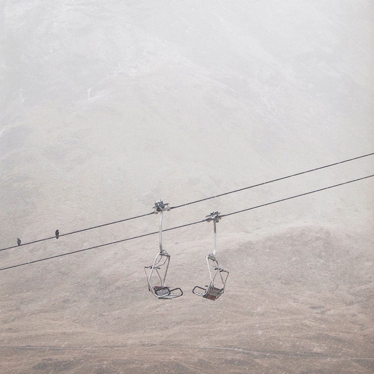 Ski Lift Wall Art, Neutral Winter Print, Lift Chair Photos, Chalet ...