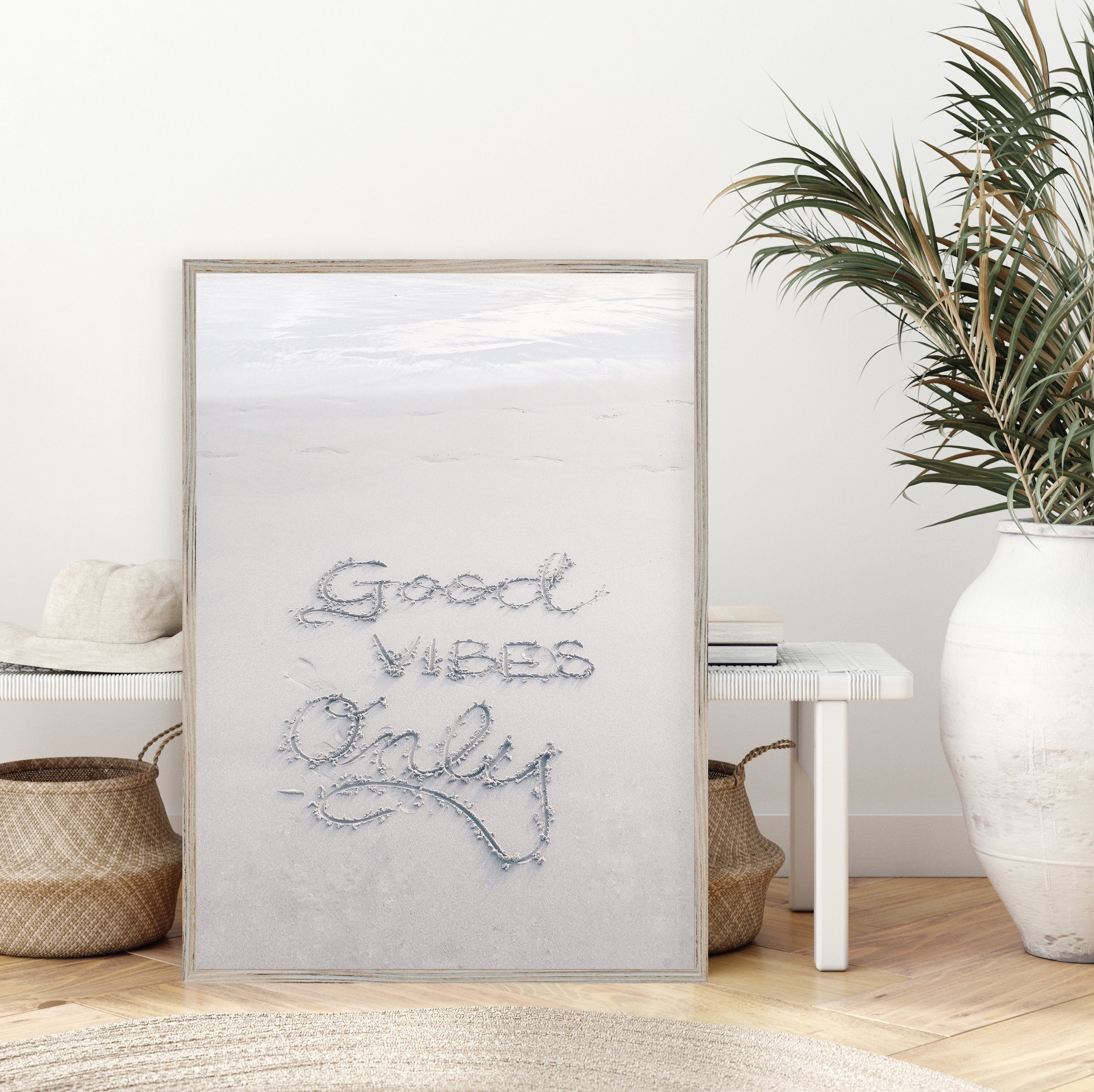 Good Vibes Only Print, Good Vibes Print, Beach Poster, Boho Beach Print ...