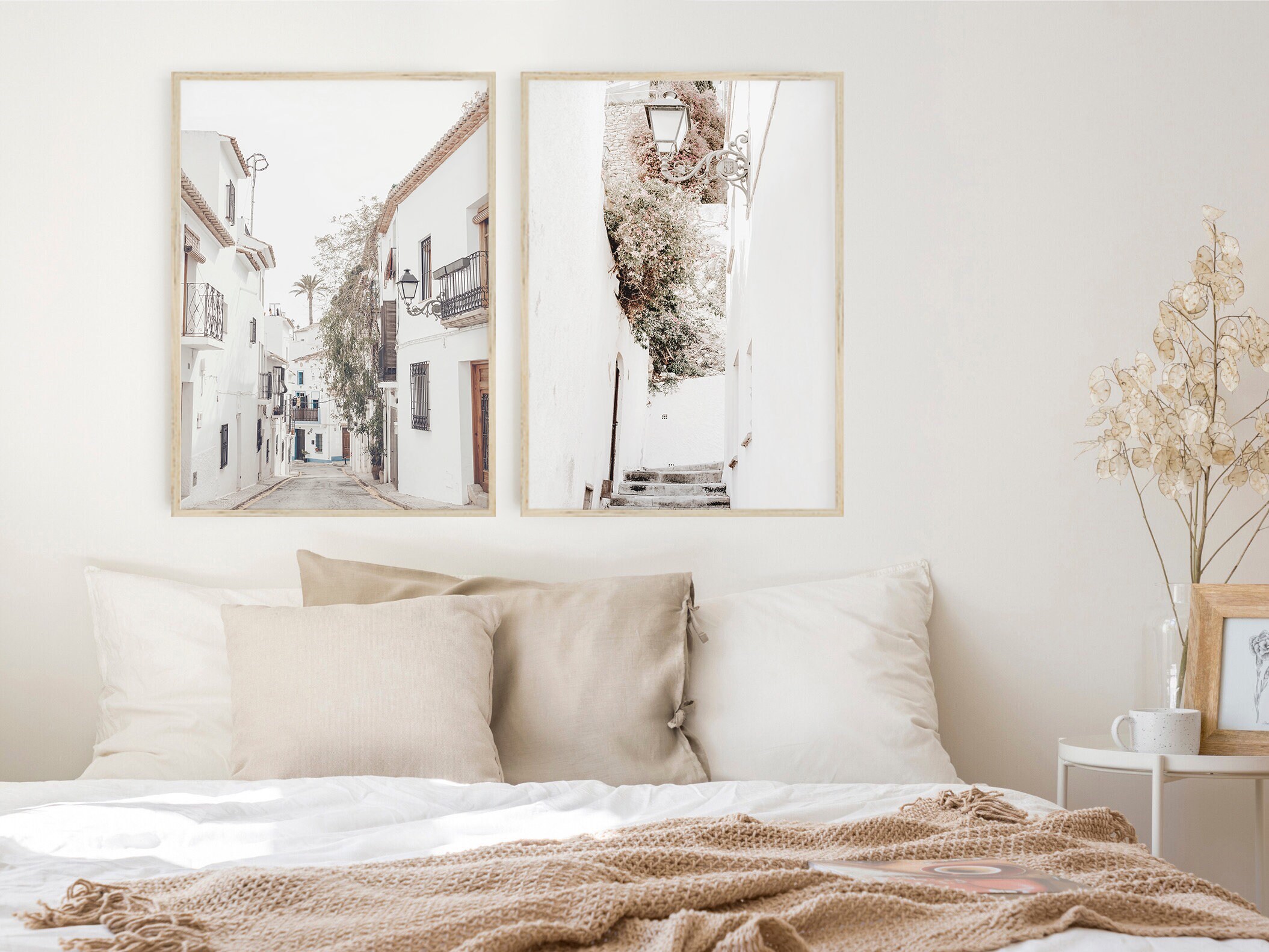 Greek Architecture Print Set, Santorini Wall Art, Greece Gallery Wall ...
