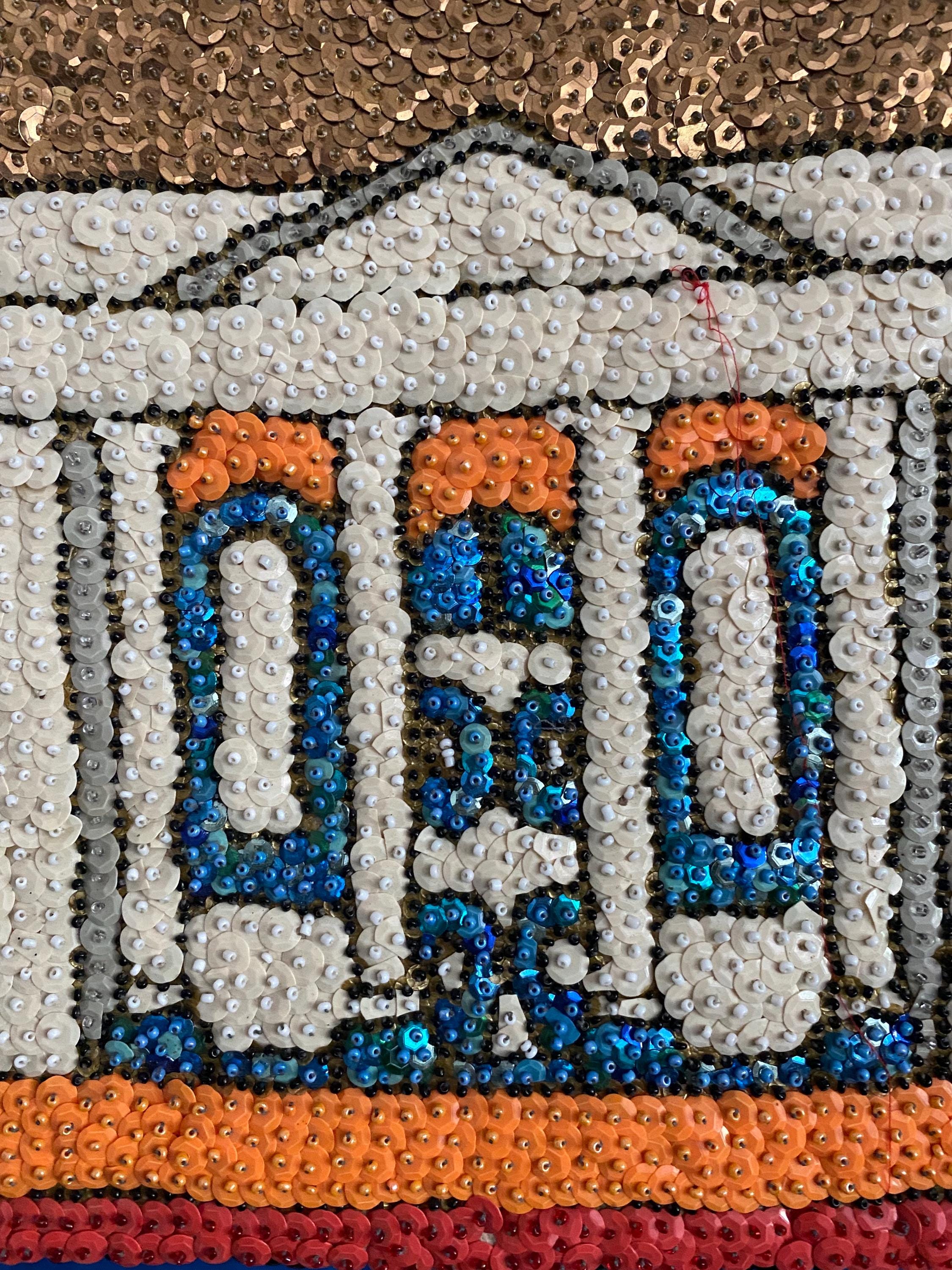 Church of Milo Haitian Sequin Flag – Handmade Beaded Folk Art by ...