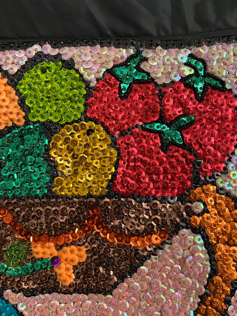 Haitian Sequin Art: Folk Art Textile Wall Hanging by Wagler Vital - Etsy