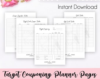 Couponing Planner Printable Set - Etsy