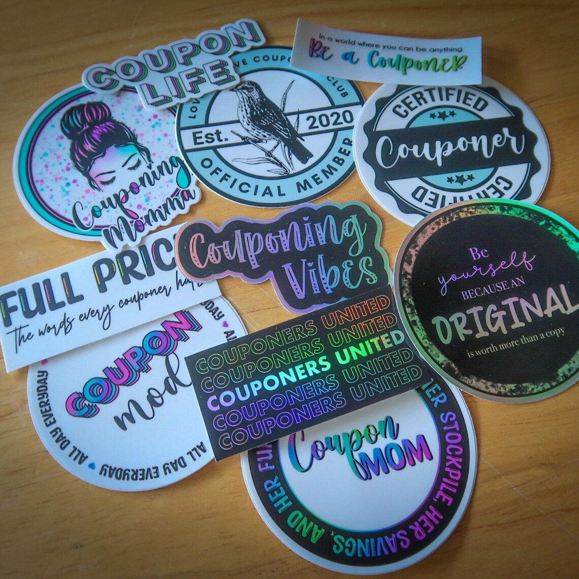 Couponing Sticker Set (anniversary Collection) - Etsy