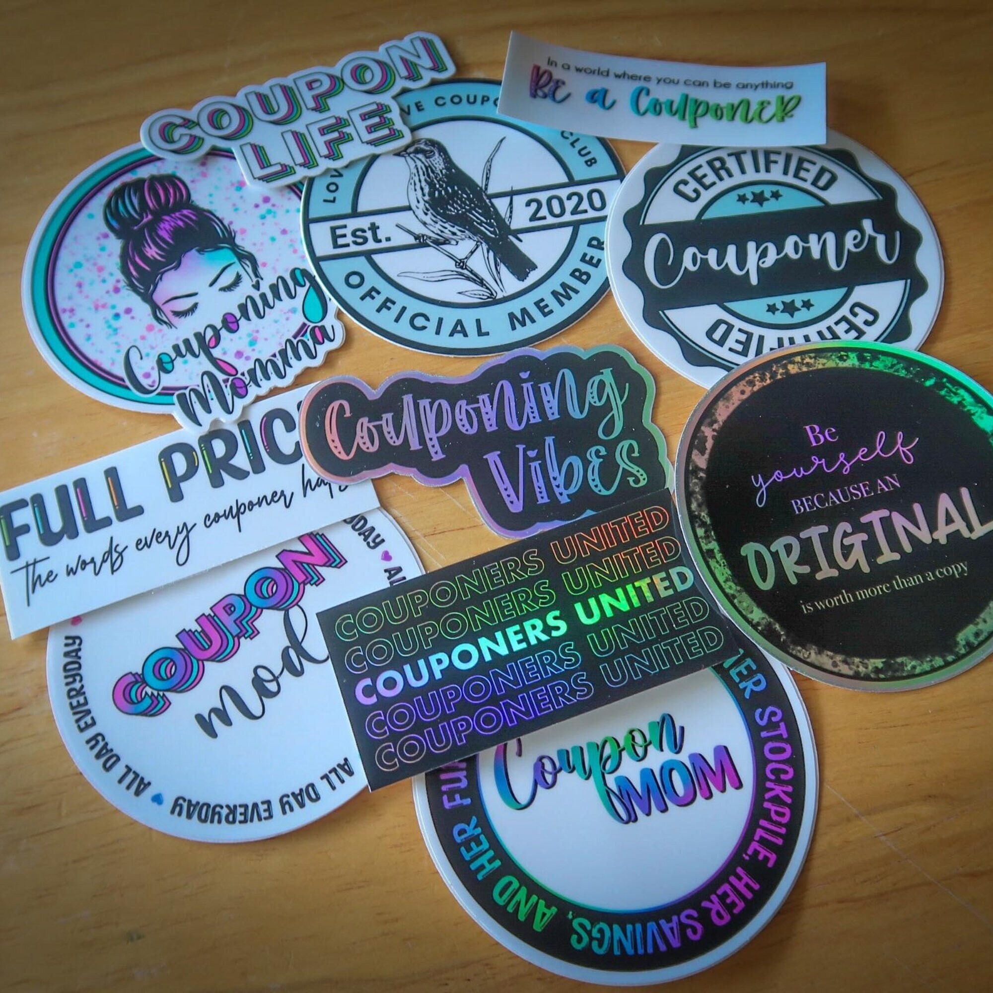 Couponing Sticker Set (anniversary Collection) - Etsy