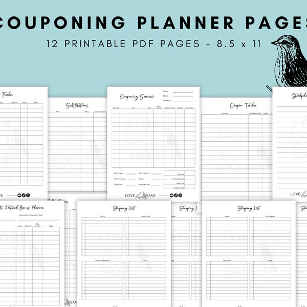 Printable Couponing Planner - Etsy