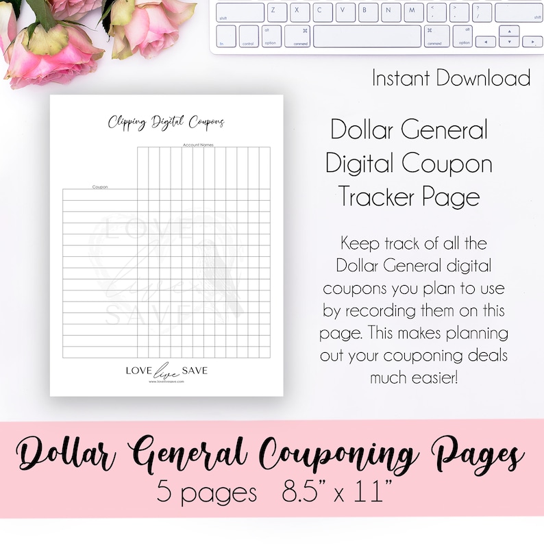 Dollar General Couponing Planner Printables - Etsy
