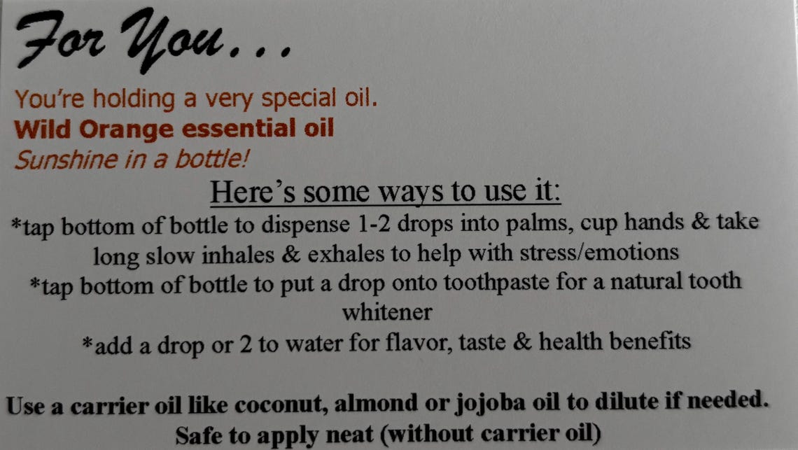 Essential Oil Samples (doterra) - Etsy
