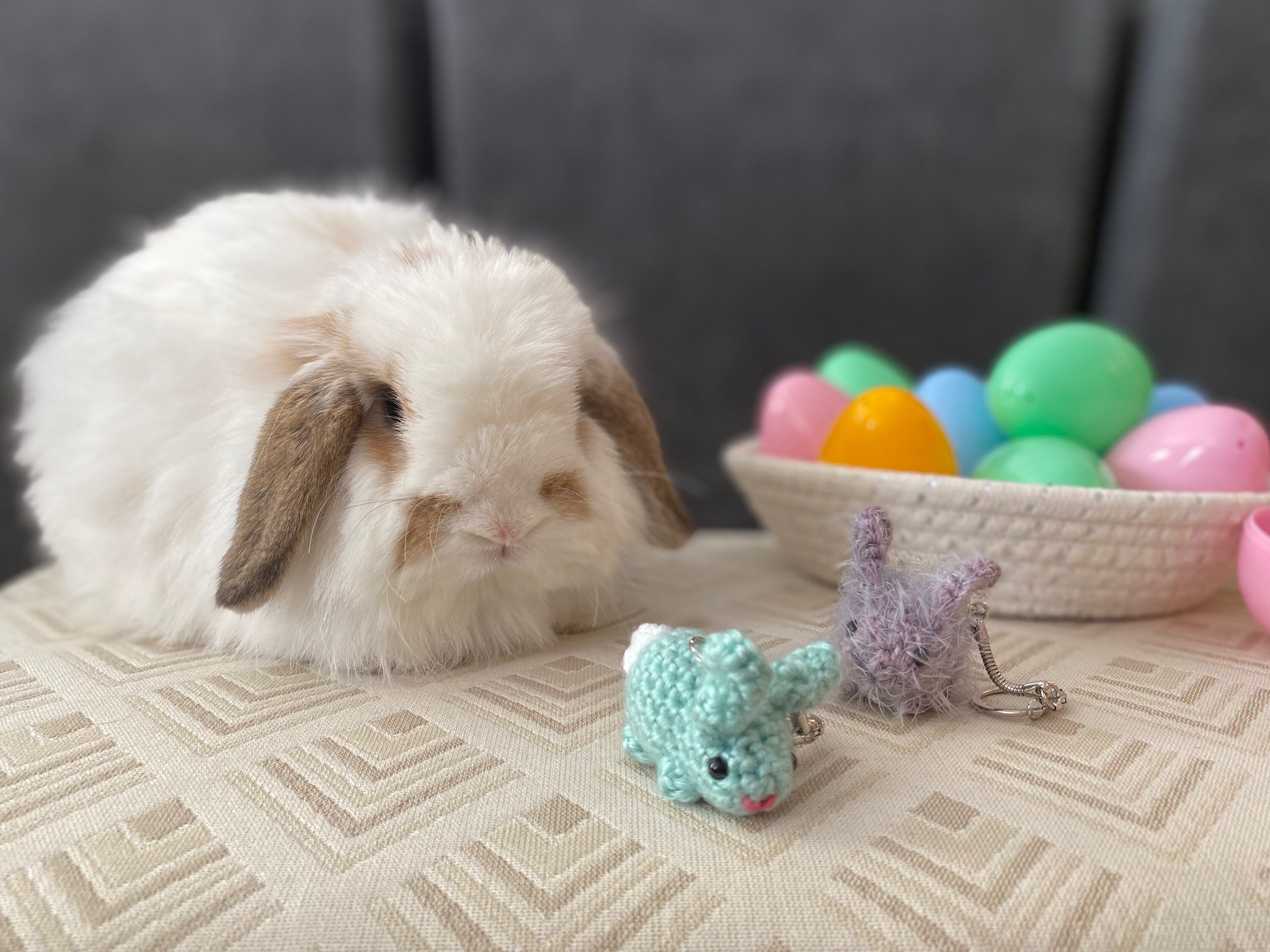 Fuzzy Bunny Keychains: Handmade Crochet Bunny Rabbit Small | Etsy
