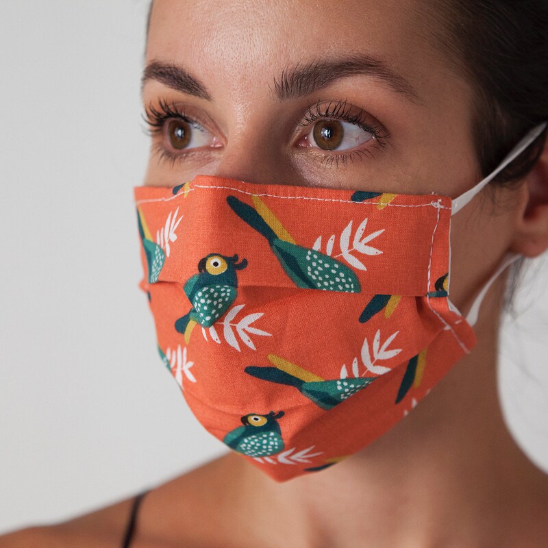 Tropical Face Mask - Etsy