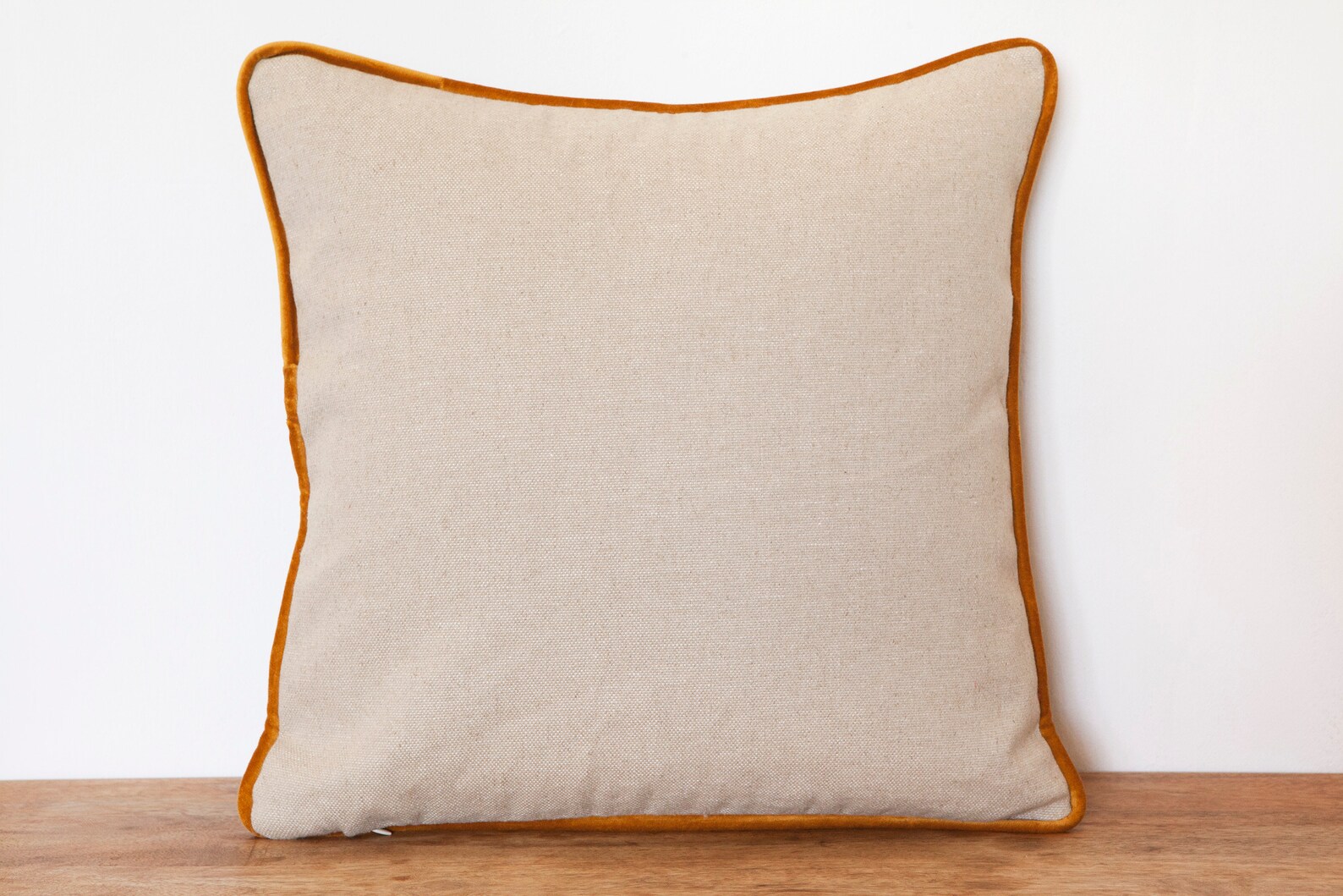 Neutral Gray Chevron Cushion Cover With Linen/cotton Oatmeal Back and ...