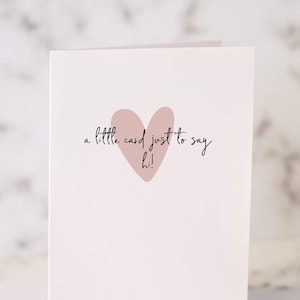 Just to Say Hi Encouragement Card Support Card Cards for Friends - Etsy UK