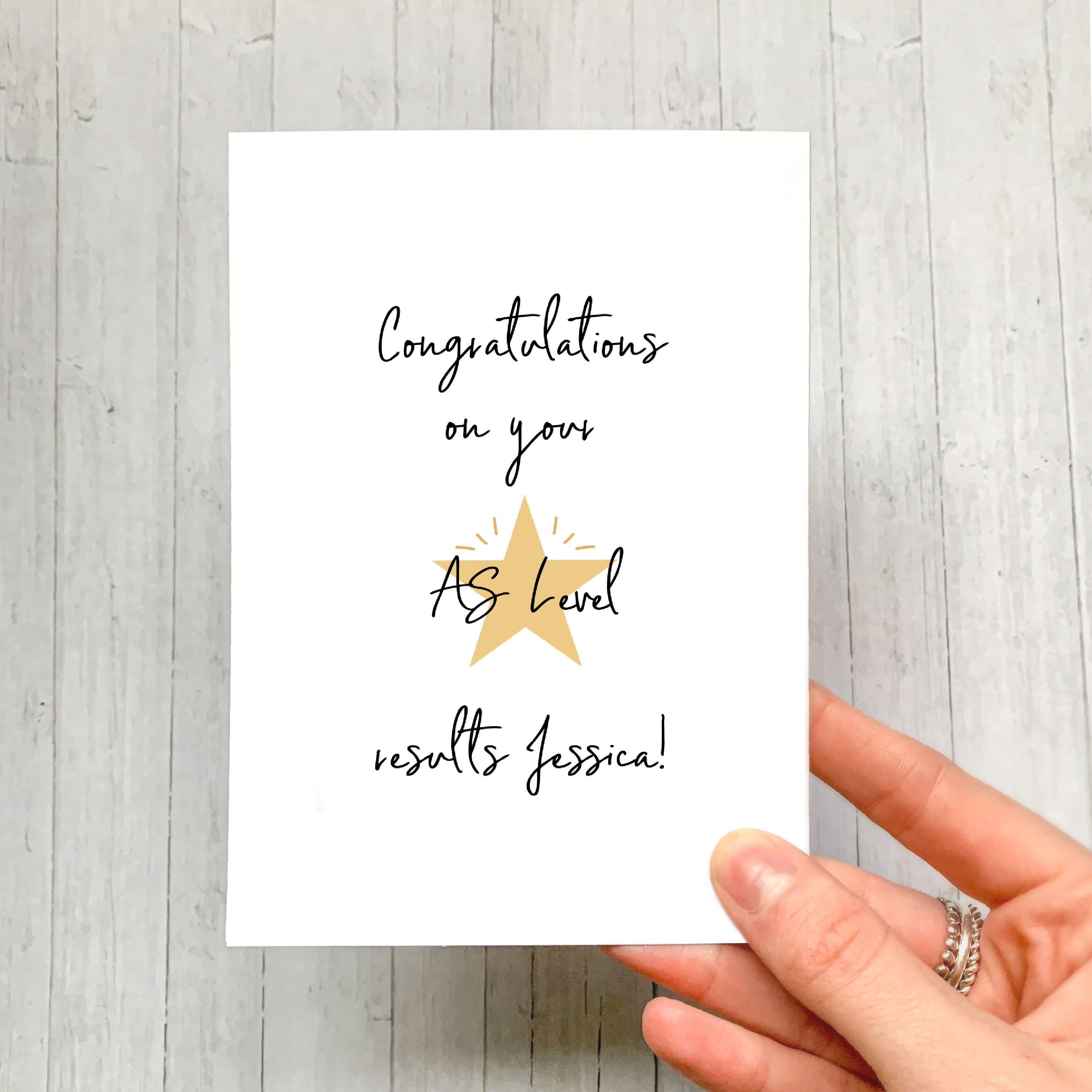 Congratulations on Your GCSE/A Level Results AS Level Result - Etsy