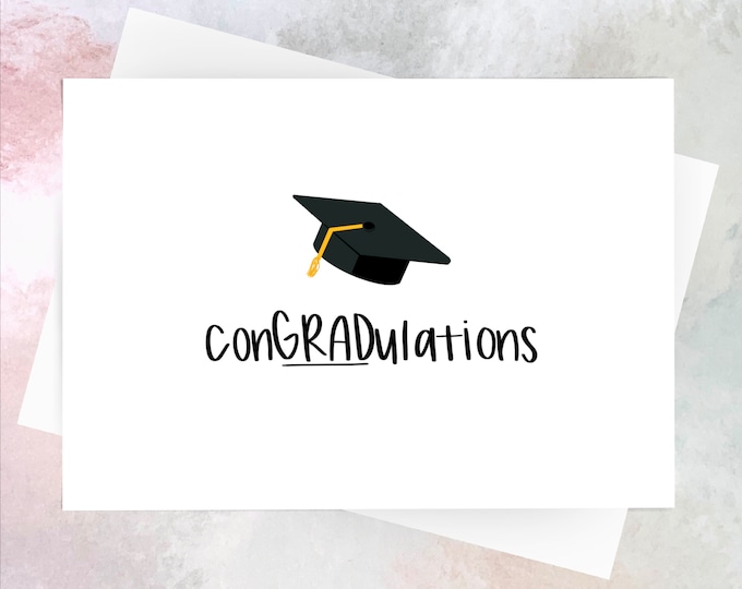 Congradulations Congratulations, Congrats, Graduation Card, Card for ...