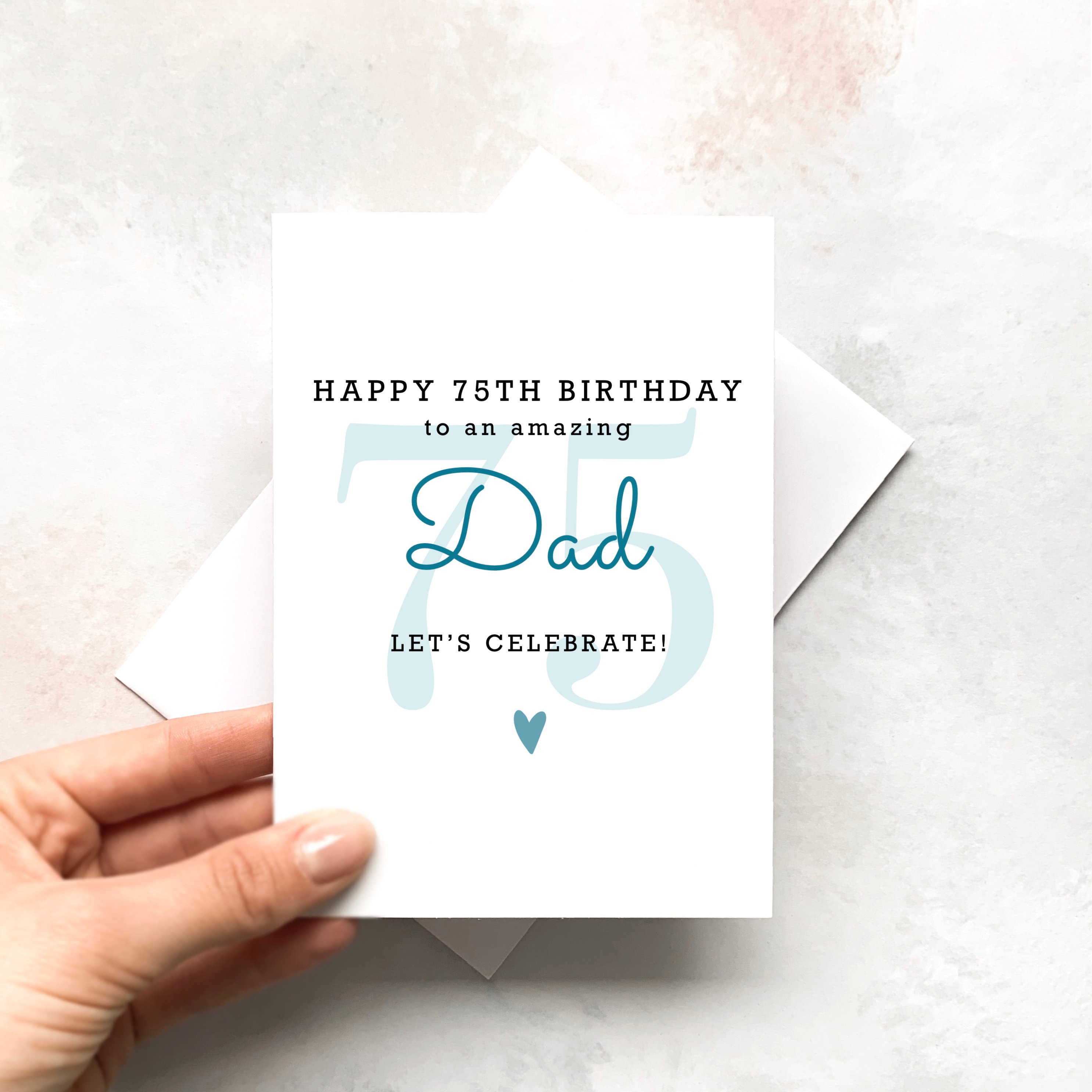 Dad 75th Birthday Card 75th Birthday Card 75th Birthday Card for Him ...