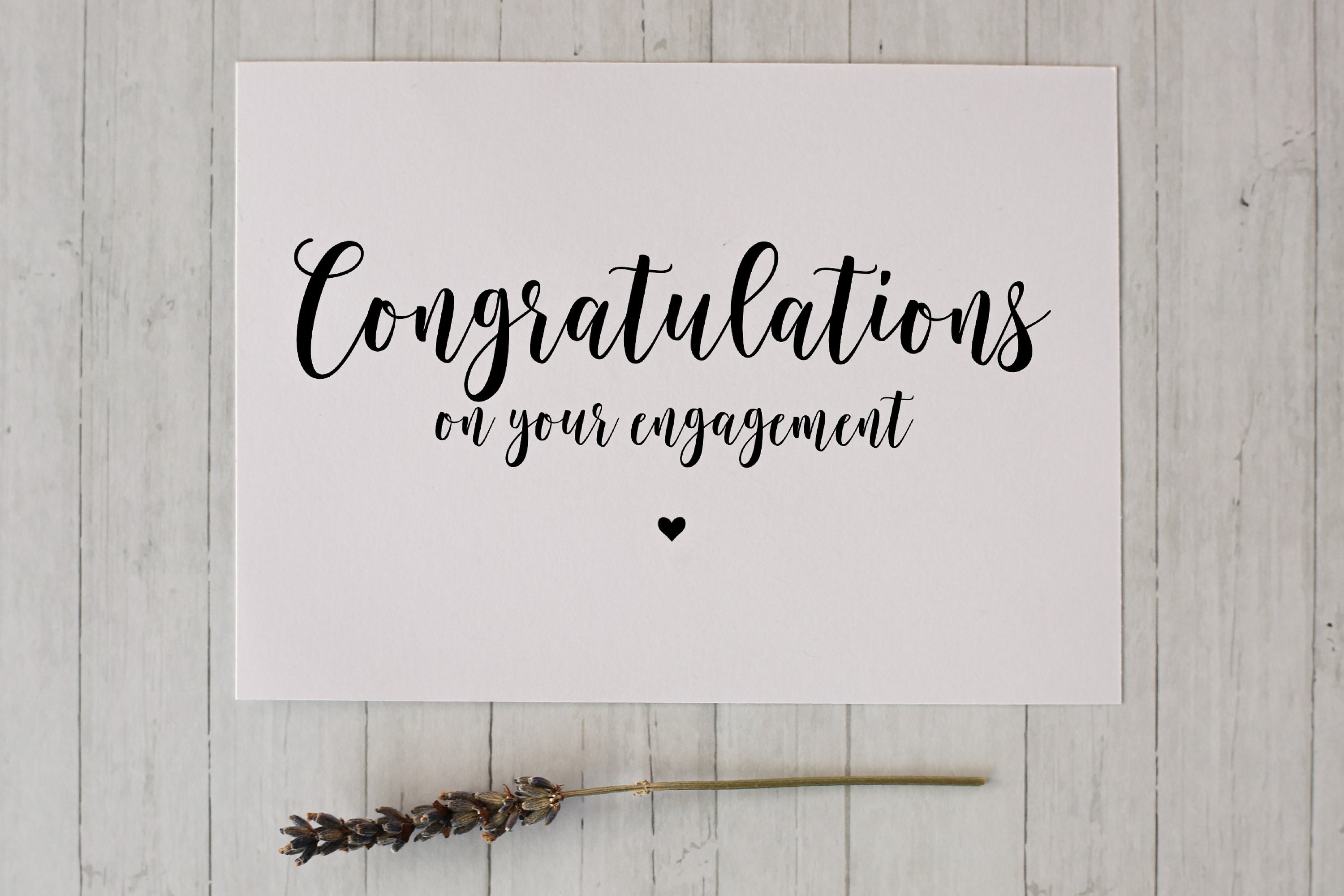 On Your Engagement Congratulations Congrats - Etsy UK