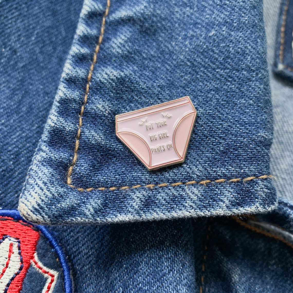 Enamel Pin Big Girl Pants Enamel Pin Enamel Badge Etsy