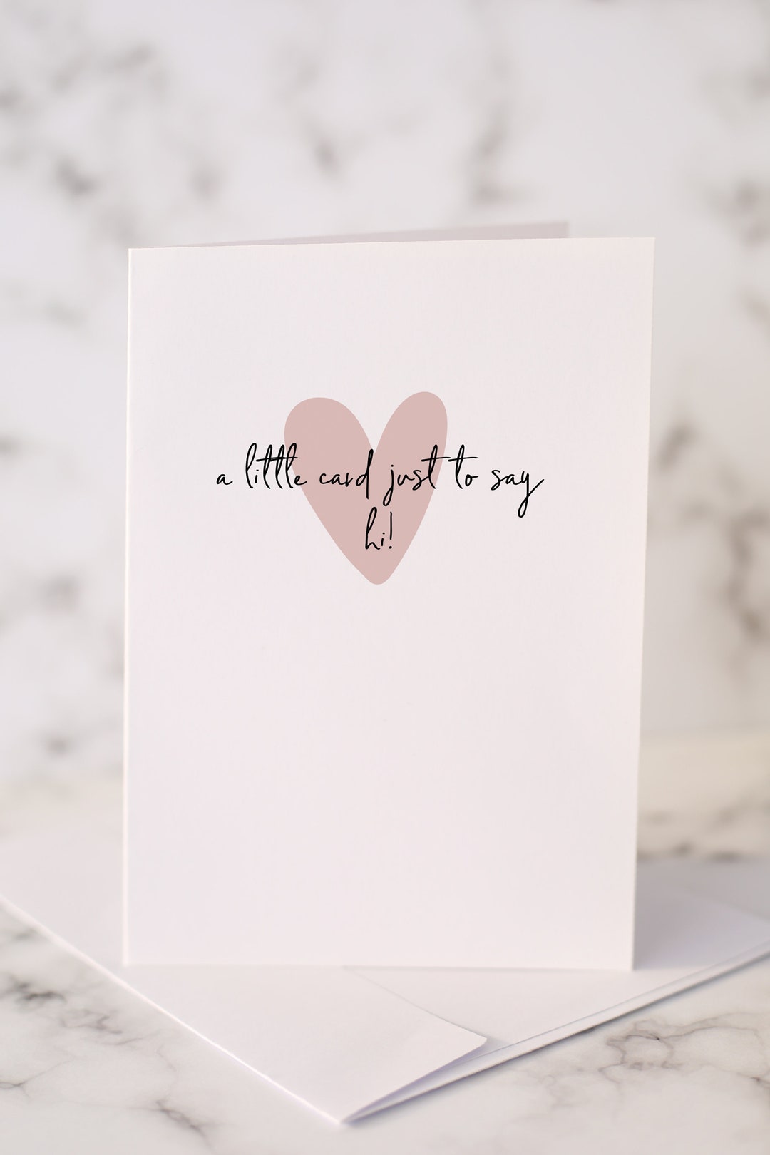 Just to Say Hi Encouragement Card Support Card Cards for Friends - Etsy UK