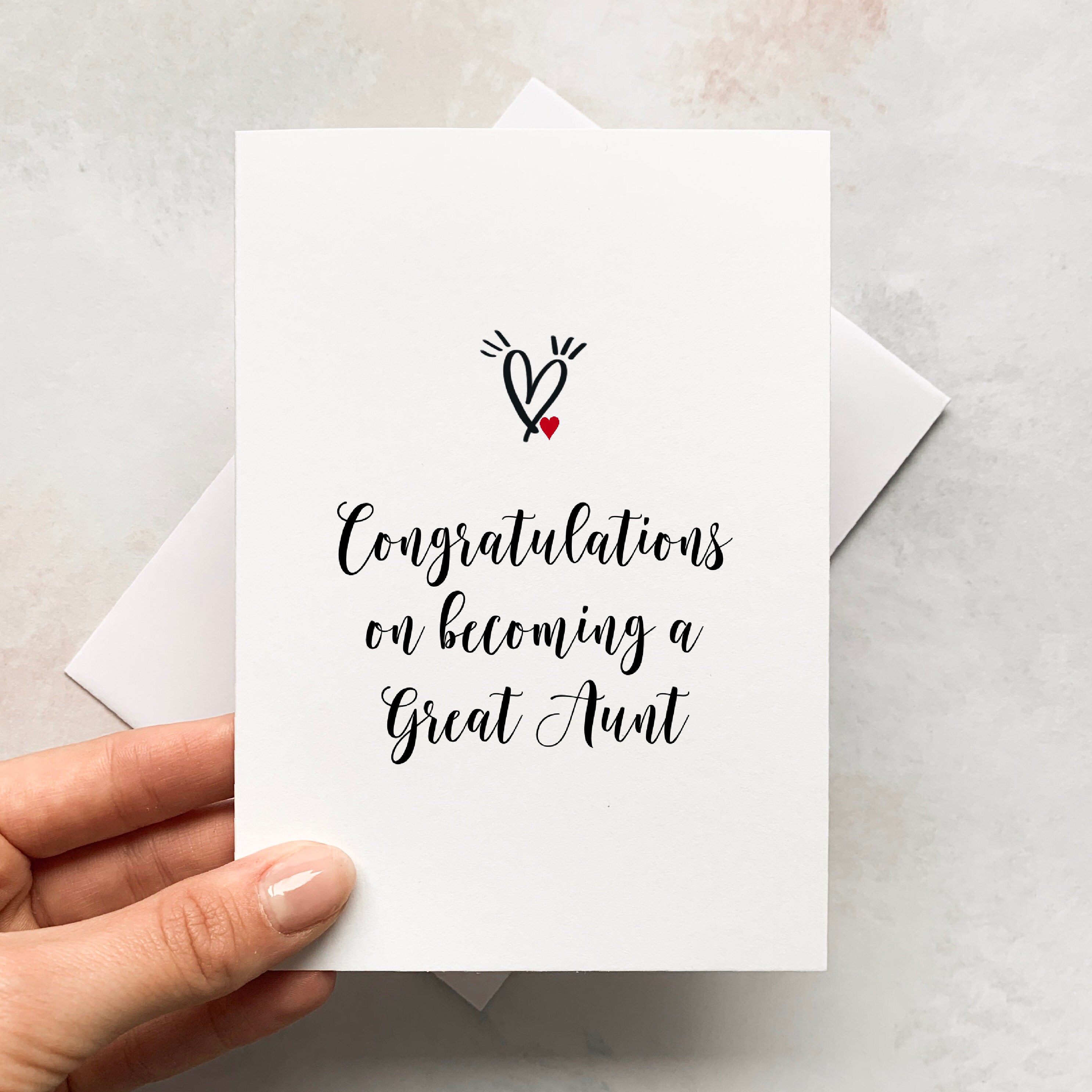 Congratulations Auntie/uncle/great Aunt/great Uncle New - Etsy UK