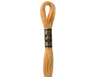 DMC 977 Light Golden Brown, 6 Strand Embroidery Floss 100% Cotton 8.7 ...