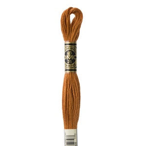 DMC 3826 - Golden Brown, 6 Strand Embroidery Floss 100% Cotton 8.7 ...