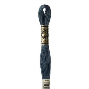 DMC 3768 - Dark Gray Green, 6 Strand Embroidery Floss 100% Cotton 8.7 ...