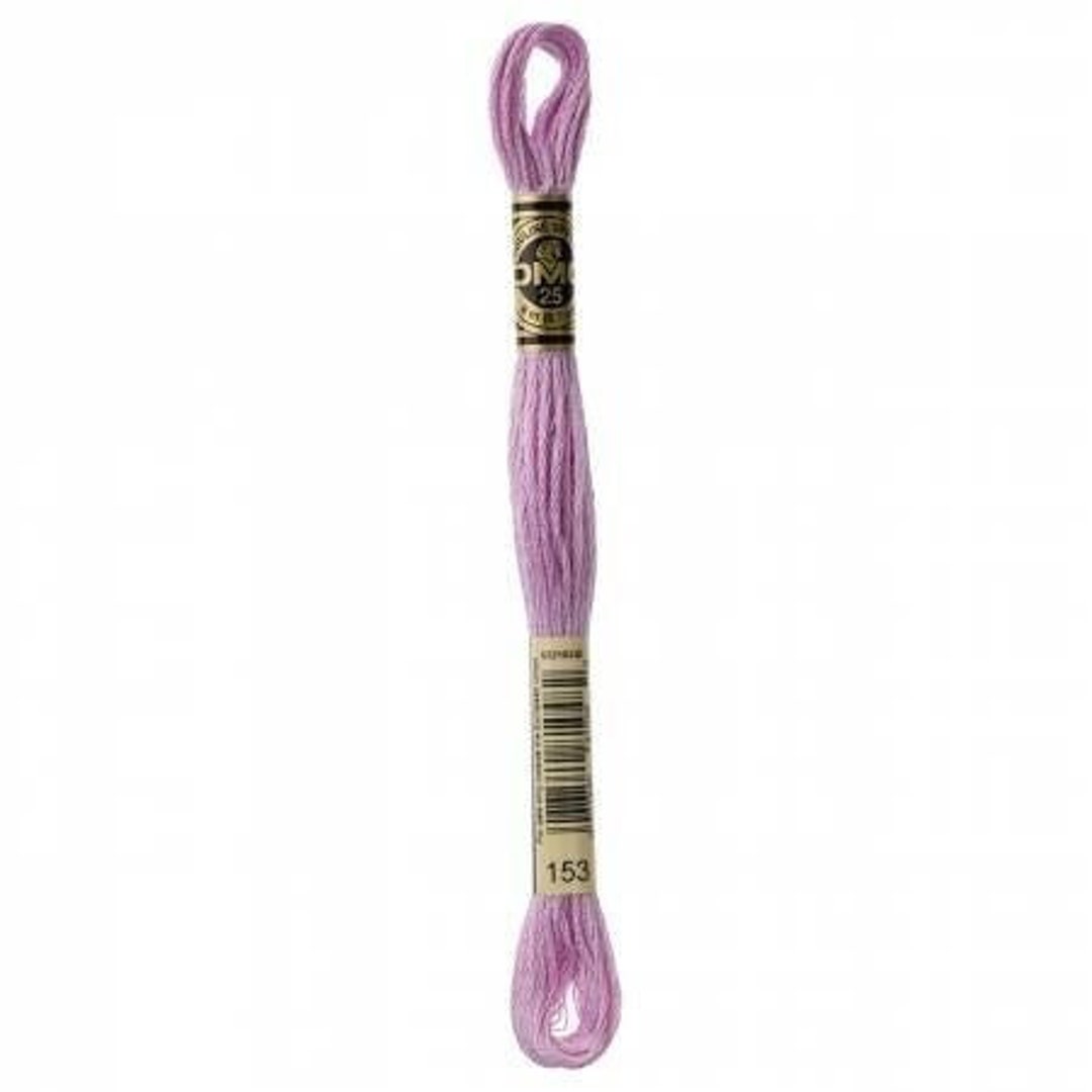 DMC 153 - Very Light Violet, 6 Strand Embroidery Floss 100% Cotton 8.7 ...