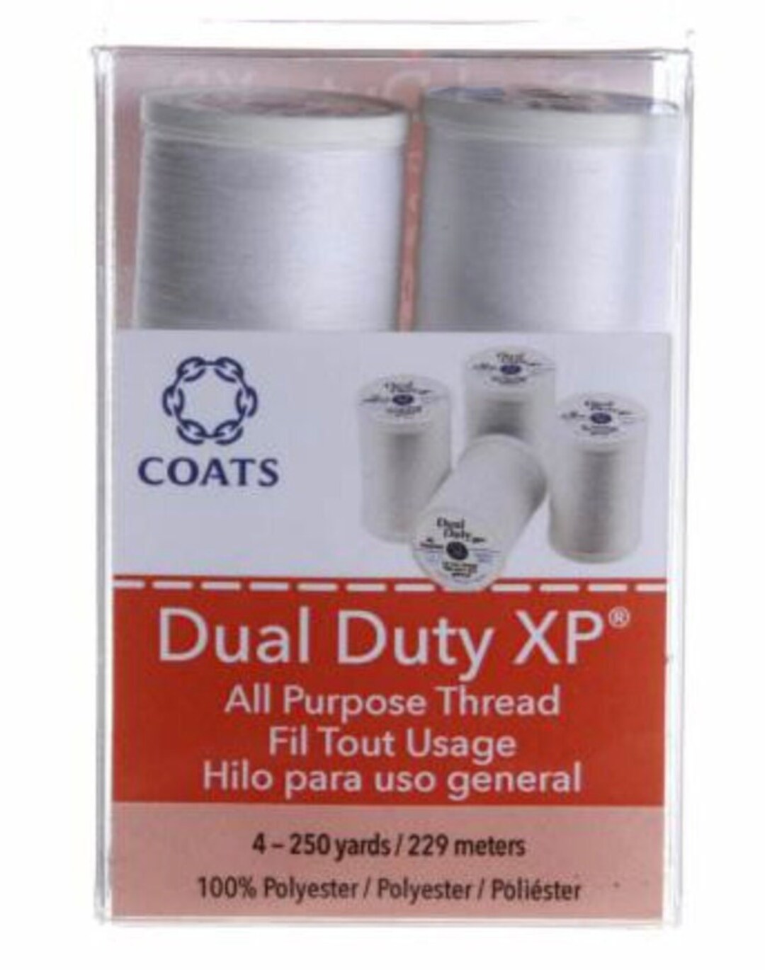 Coats & Clark Dual Duty XP All Purpose Polyester Thread Set - 4pc White ...