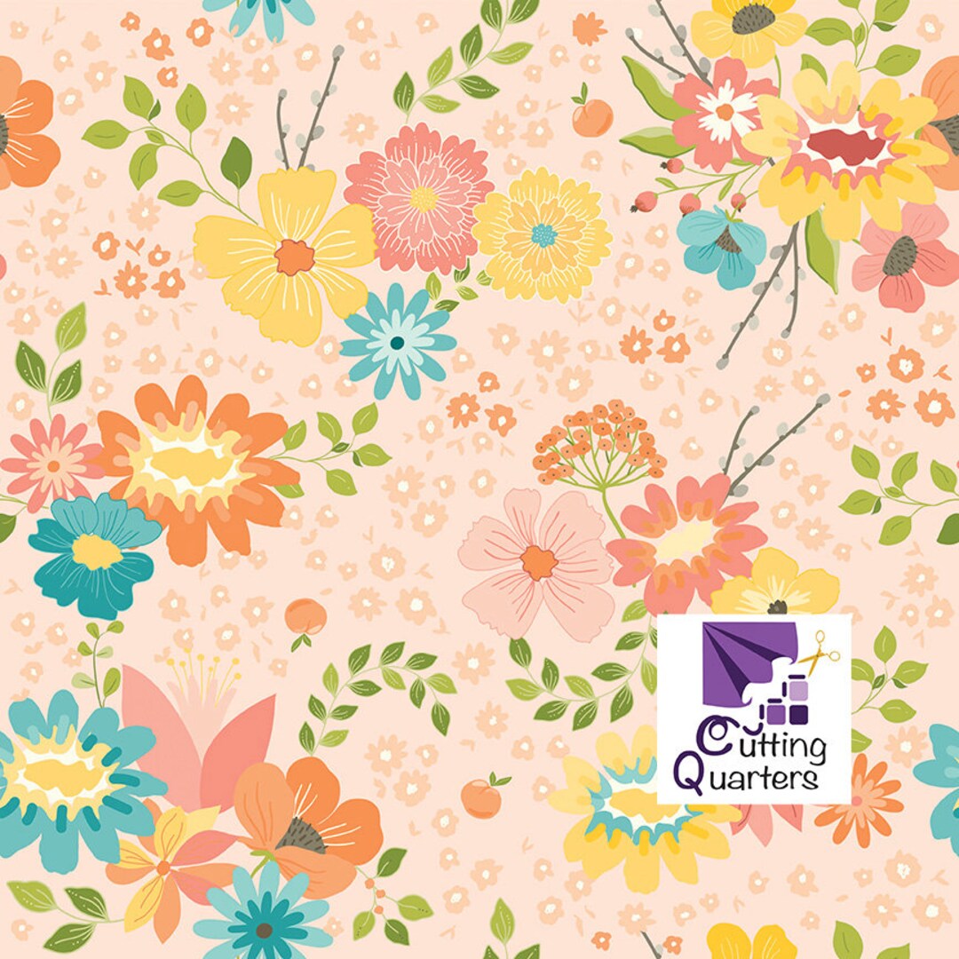Spring's in Town - Main Blush by Sandy Gervais for Riley Blake Designs ...