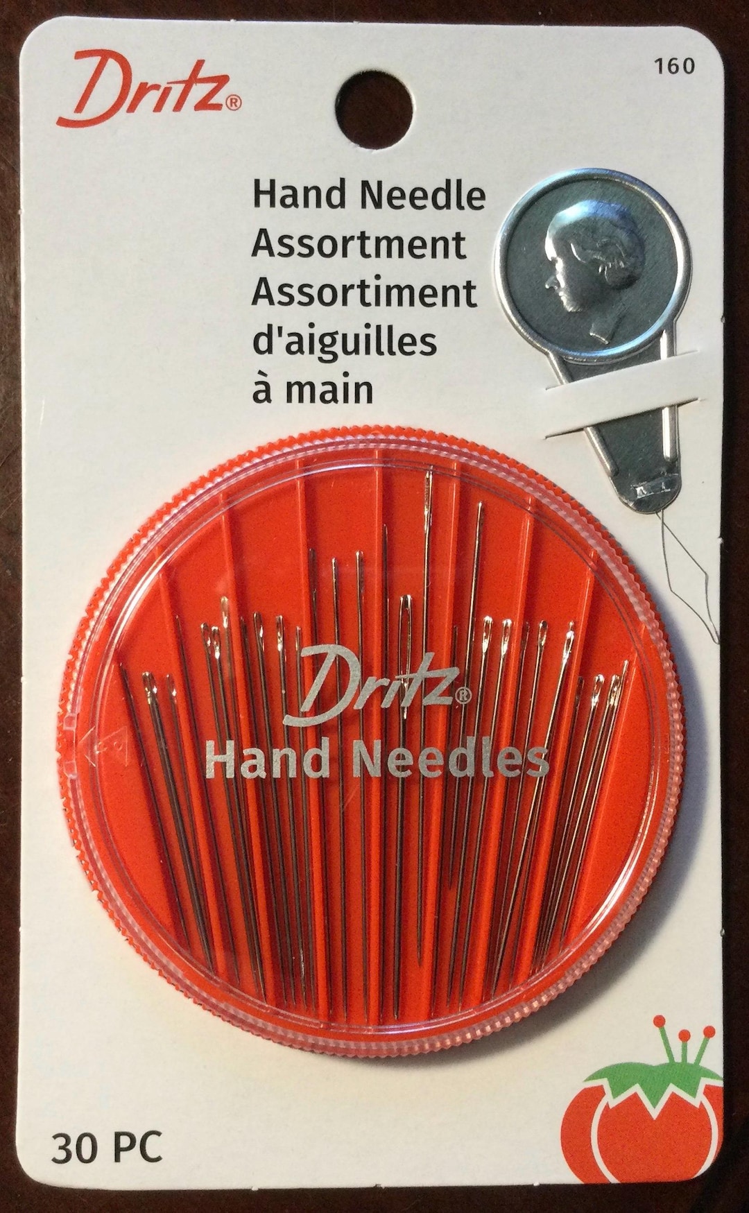 Prym Dritz Assorted Hand Needles With Threader in Dispenser 30ct, 160 ...