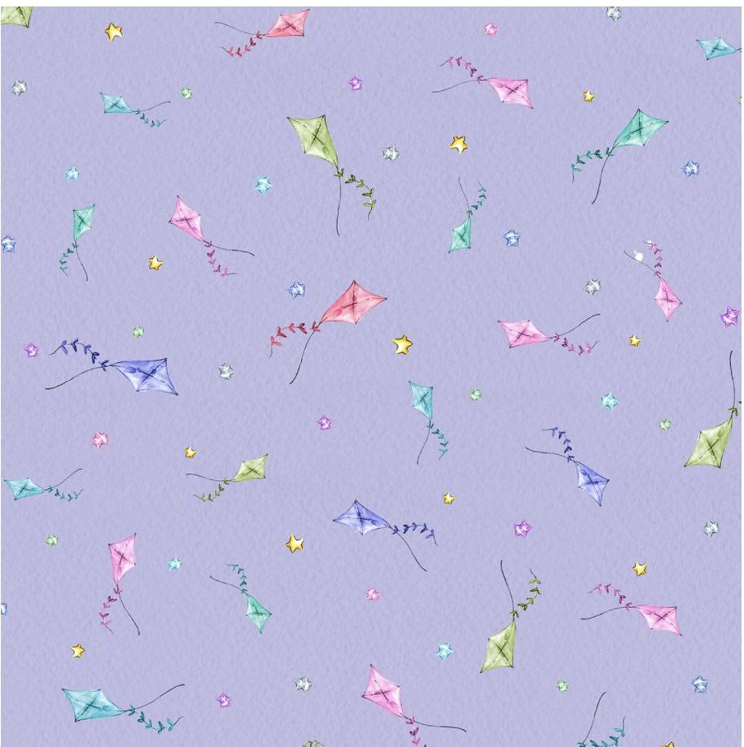 Whiskerville Kite Toss Violet, 100% Cotton, WSKR 5751 V - Etsy
