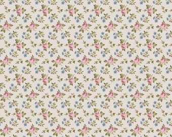 Midnight Garden Putty Ditsy Floral, Gerri Robinson for Riley Blake ...