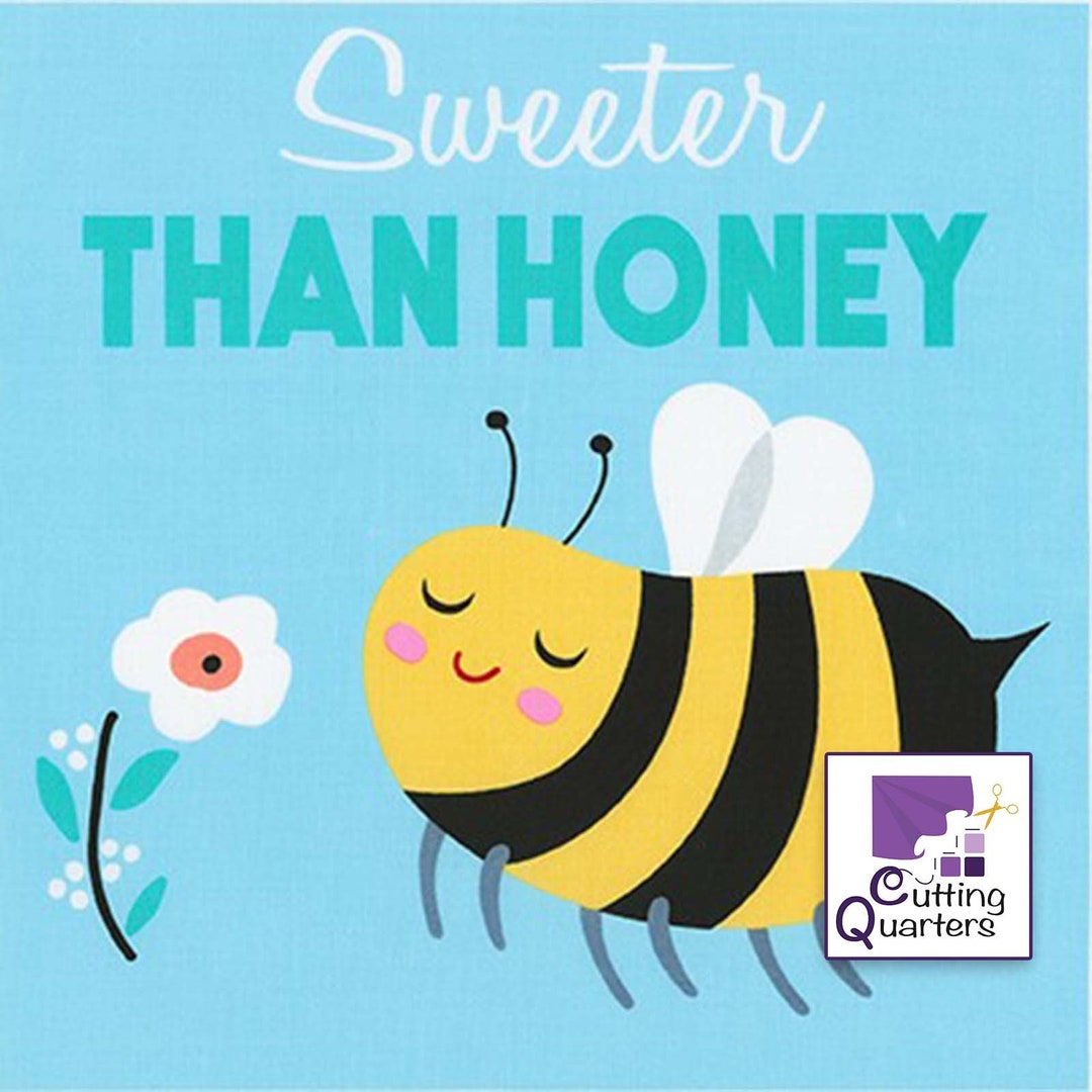 Bees Knees Bumble Bee Panel by Robert Kaufman, AHE-19640-393, 100% ...