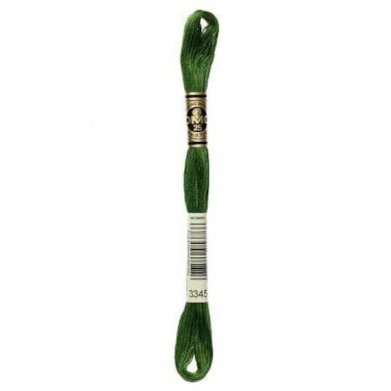 DMC 3345 Dark Hunter Green 6 Strand Embroidery Floss 100% - Etsy
