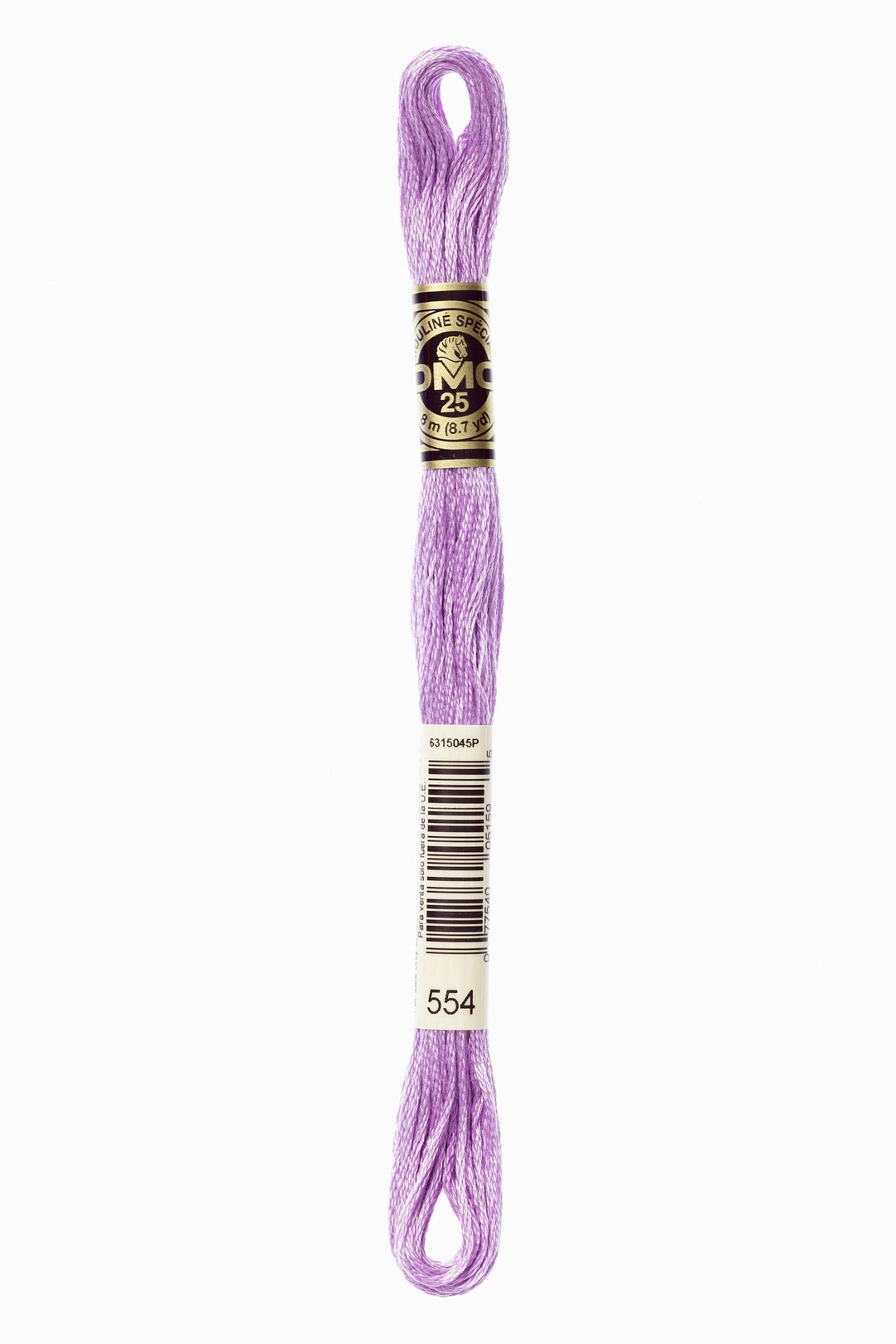 DMC 554 - Light Violet, 6 Strand Embroidery Floss 100% Cotton 8.7 Yards ...