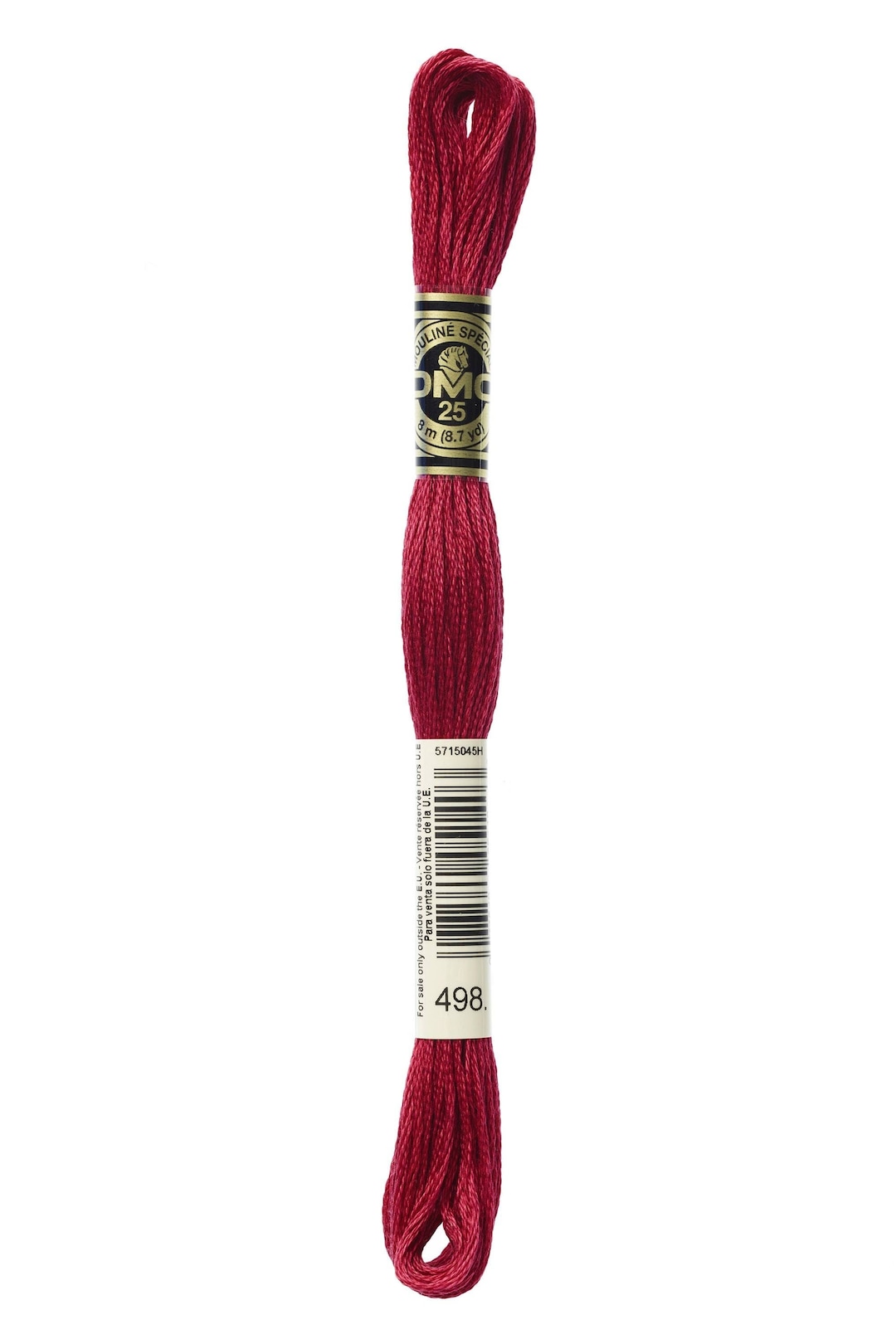 DMC 498 - Dark Christmas Red, 6 Strand Embroidery Floss 100% Cotton 8.7 ...
