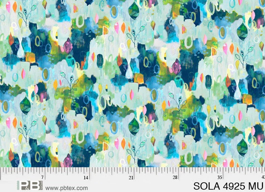 Solace - Color Circle by Flora Bowley for P&B Textiles, 100% Premium ...