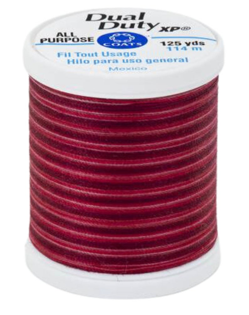 Variegated Coats & Clark Dual Duty XP All Purpose Polyester Thread 125 ...