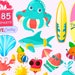 Summer, Ice Cream, Sea Animals, Fruits, Clipart Digital, PNG, Printable ...