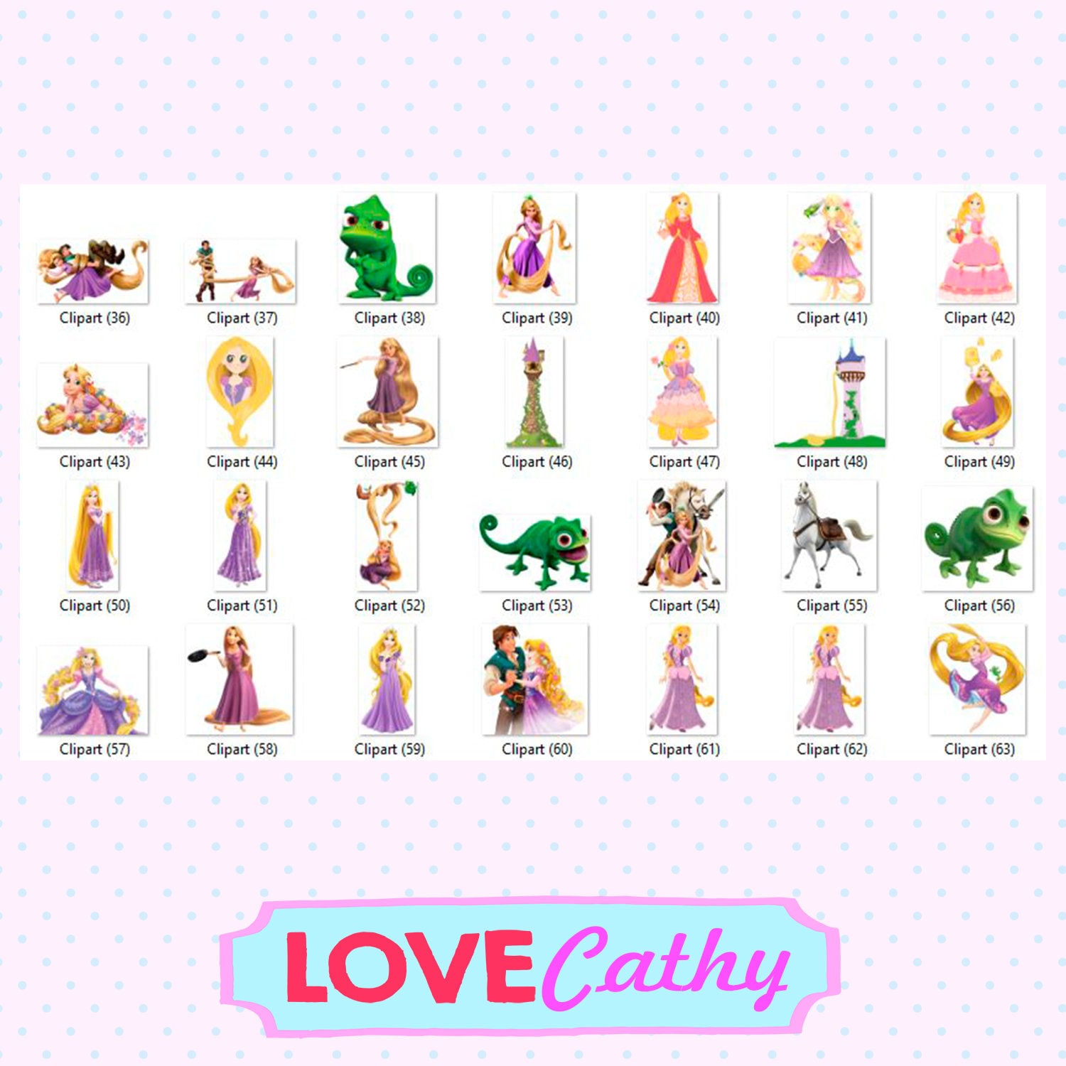 Rapunzel Clipart Digital Png Printable Party Decoration Etsy My Xxx 4280