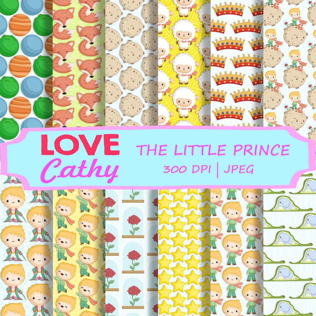 The Little Prince Digital Paper, JPEG, Printable, Party, Decoration ...