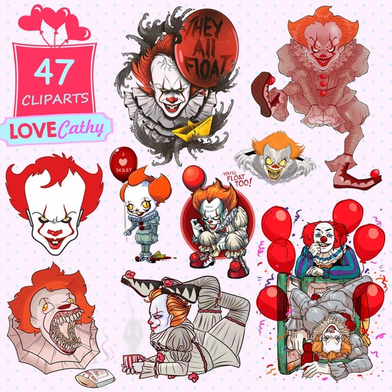 Pennywise IT Pennywise Font Vector PNG Imprimible Fiesta | Etsy México