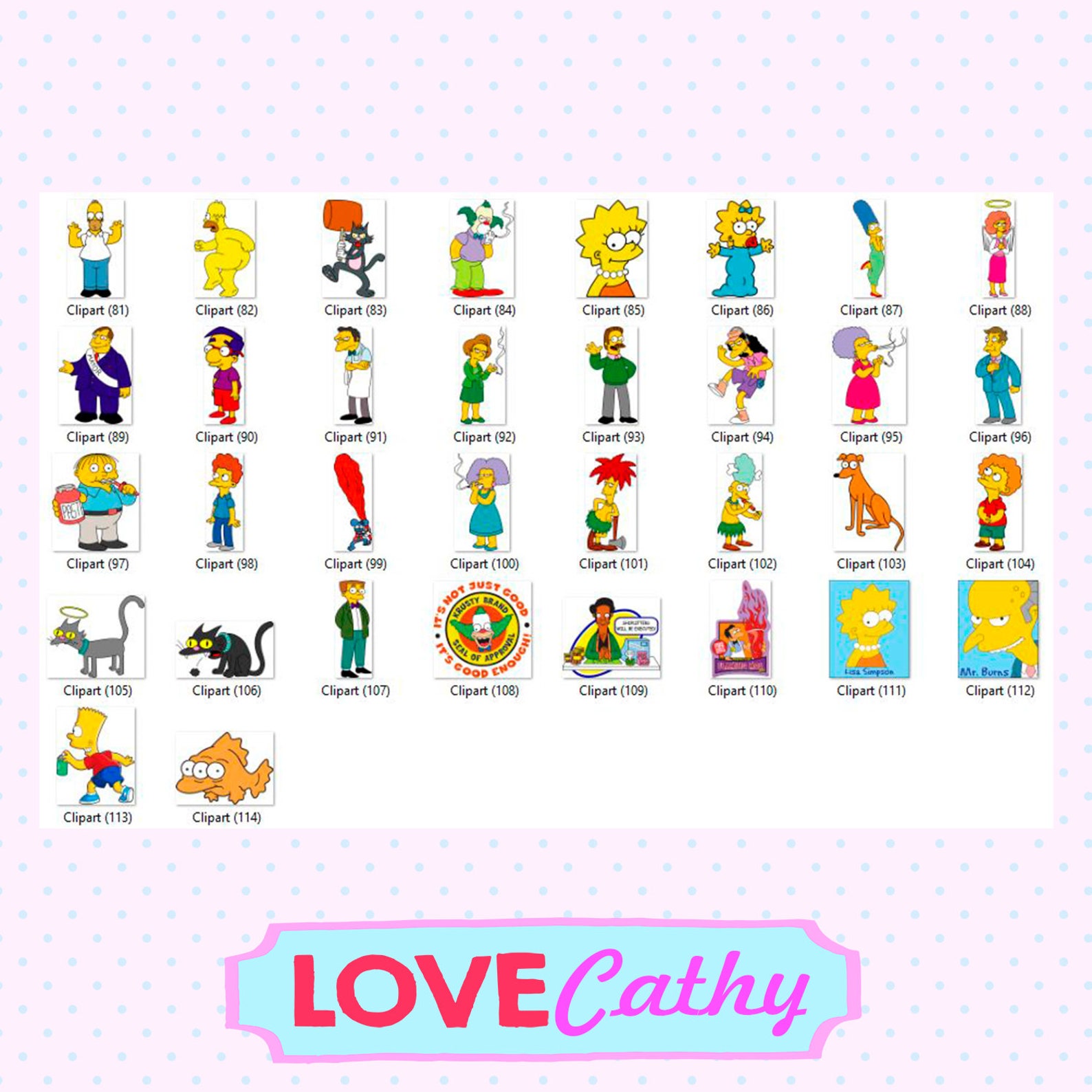 Simpsons Homer Barty Clipart Digital PNG Printable | Etsy