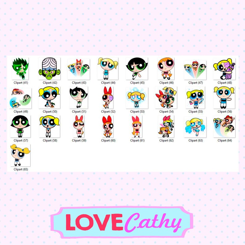 The Powerpuff Girls the Powerpuff Girls Font Vector PNG | Etsy