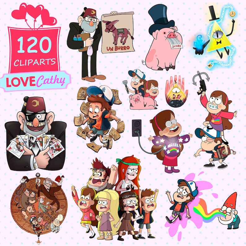 Gravity Falls, Dipper Pines, Mabel Pines, Clipart Digital, PNG ...